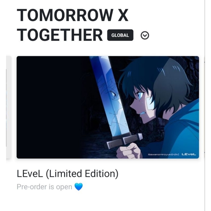 Jual OFFICIAL TOMORROW X TOGETHER LEVEL SOLO LEVELING STANDARD LIMITED ...