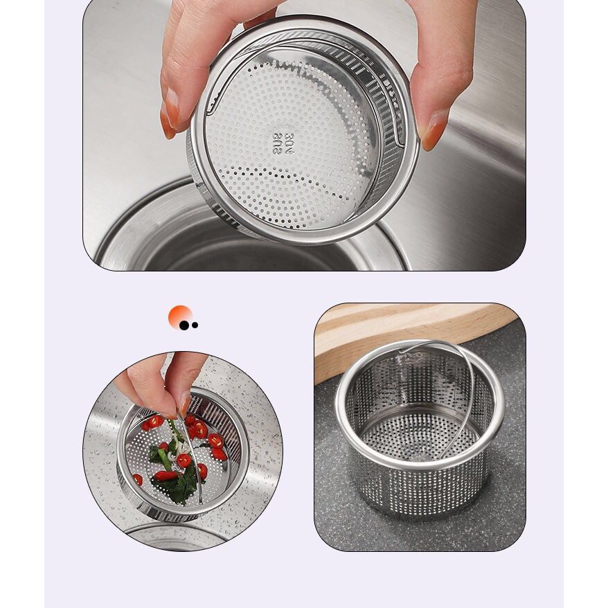 Jual [ME] 304 Stainless Steel Saringan Wastafel Penyaring Sampah Floor ...