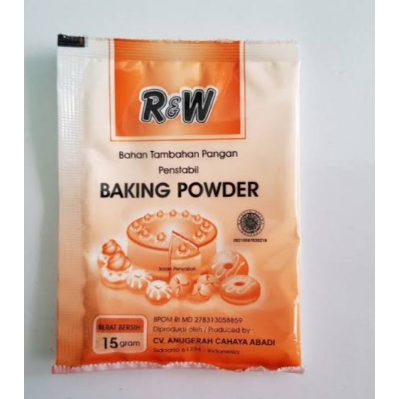 Jual R&W Baking Powder Sachet 15gr / Baking Powder | Shopee Indonesia
