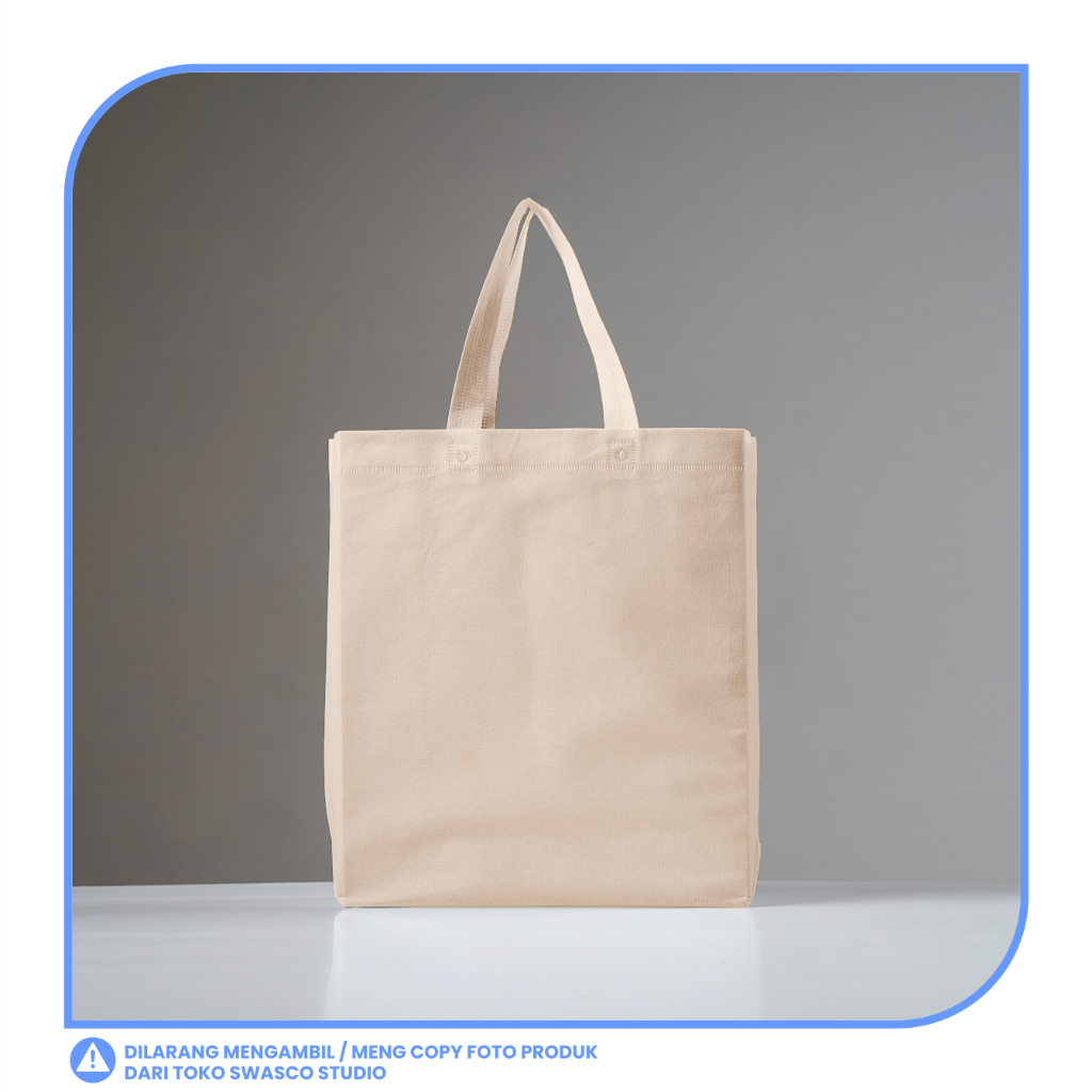 Jual TAS SPUNBOND LIPAT BOX 40X35 LANDSCAPE (SABLON COSTOM) UNTUK TAS ...