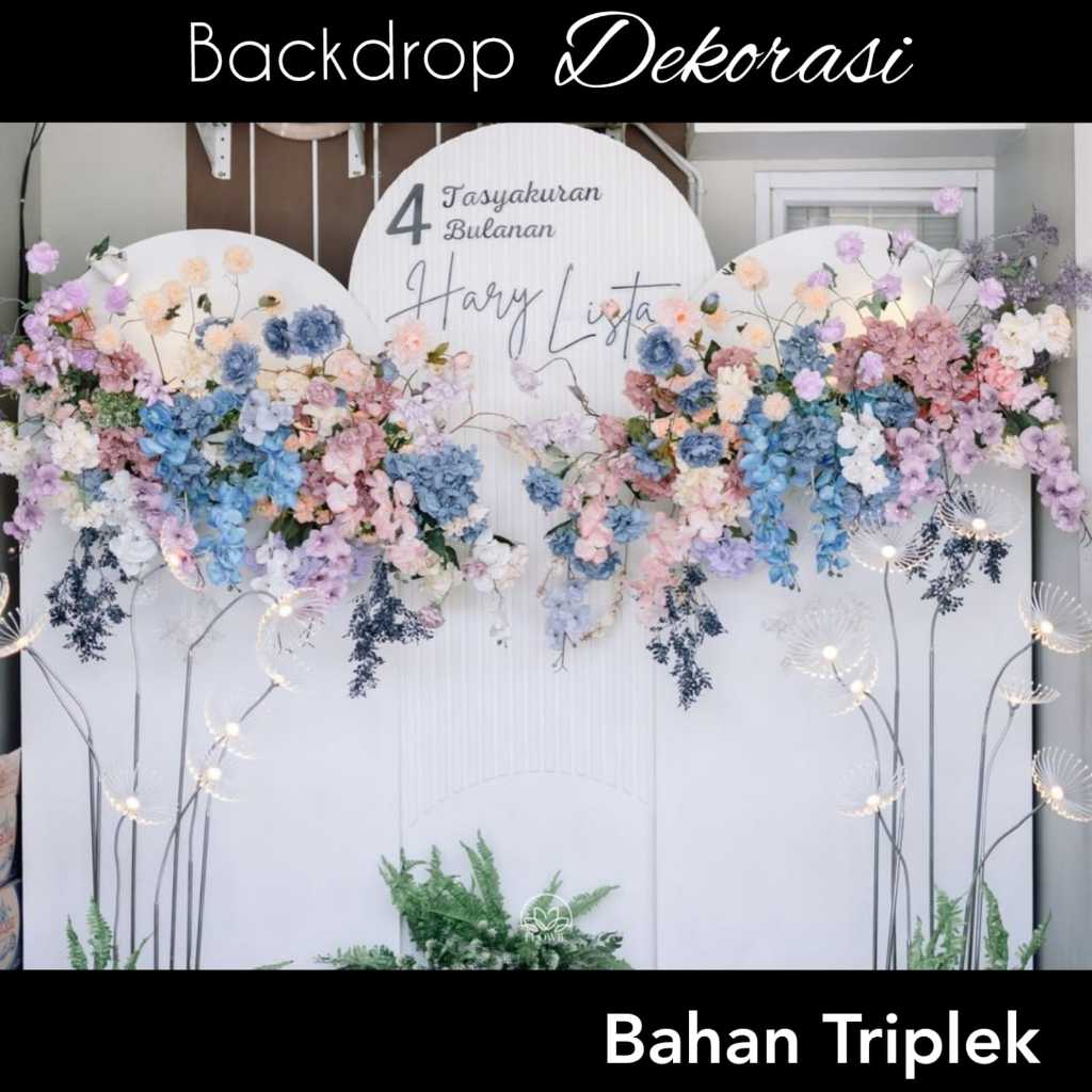 Jual Backdrop dekorasi triplek, backdrop lamaran, backdrop pernikahan ...
