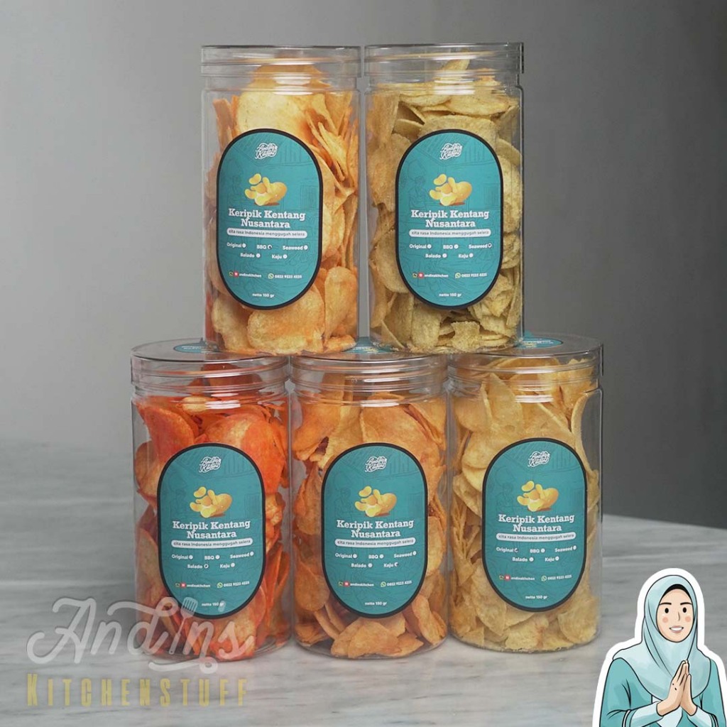 Jual Keripik Kentang Crispy Nusantara Premium - Potato Chips Aneka Rasa ...