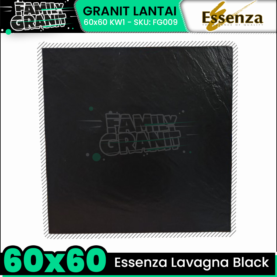 Jual Granit 60x60 Hitam Lantai Motif Marmer Essenza Lavagna Black Matte ...