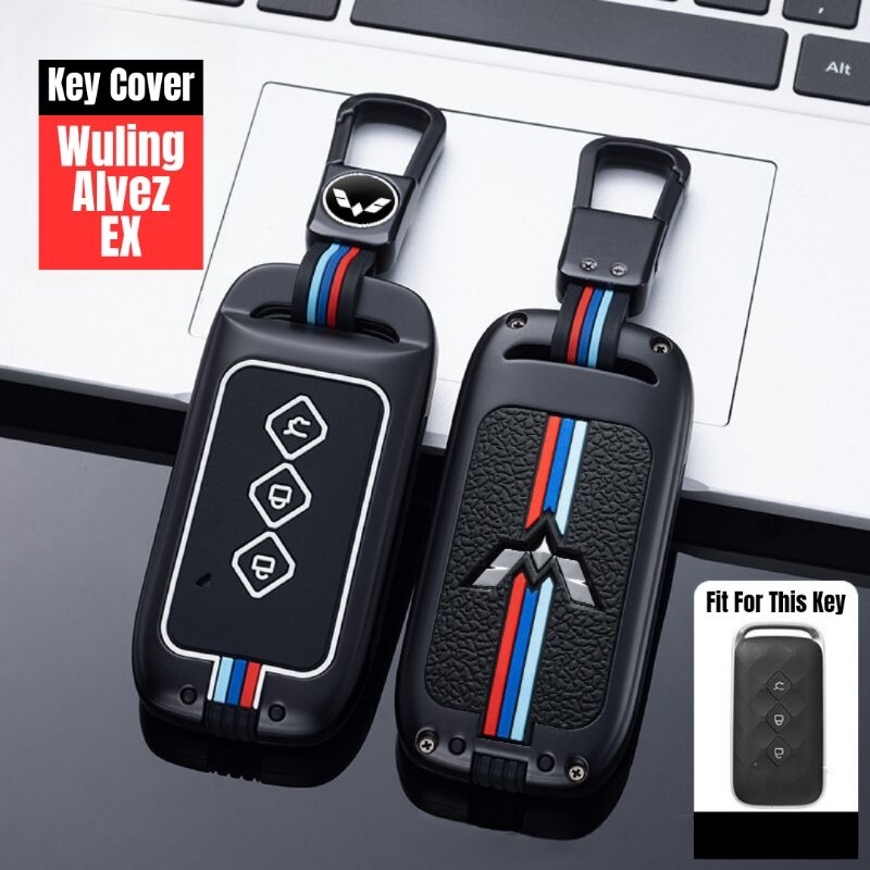 Jual Sarung Kunci Wuling Alvez EX Smartkey Keyless Alloy Metal Cover ...