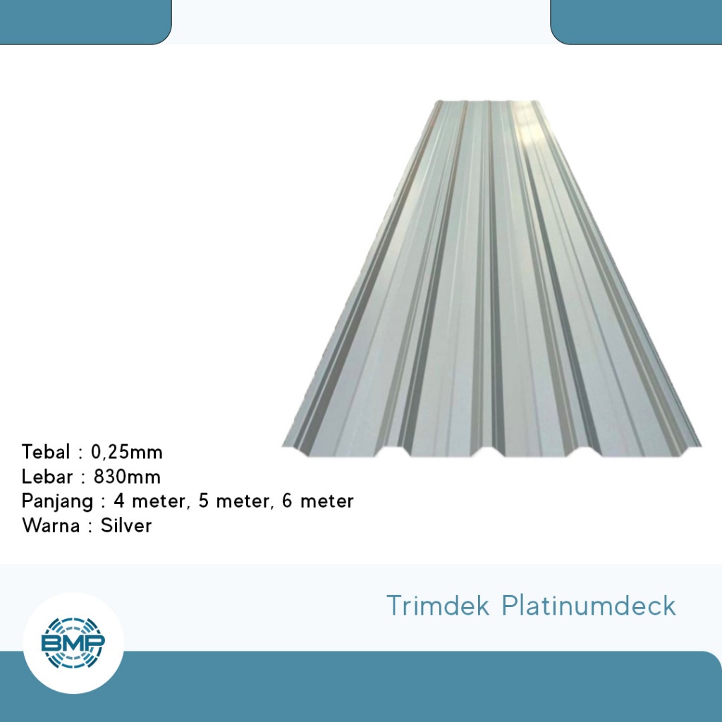 Jual TRIMDEK SILVER / PLATINUM DECK 0.25mm | Shopee Indonesia