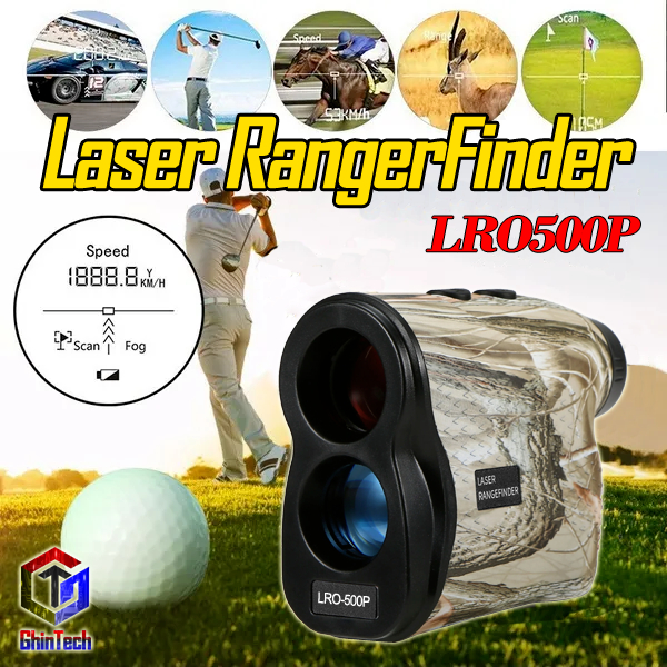 Jual Rangefinder Teleskop Laser Range Finder LRO600P ukur jarak 600m m 600 meter golf berburu ...