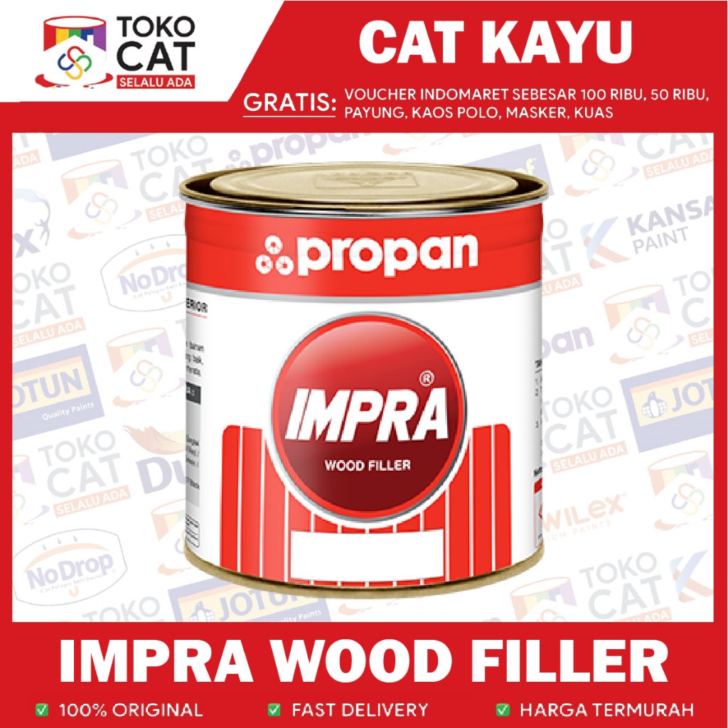 Jual DEMPUL KAYU | MOWILEX KAYU WOOD FILLER ( READY SEMUA WARNA) 1 L ...