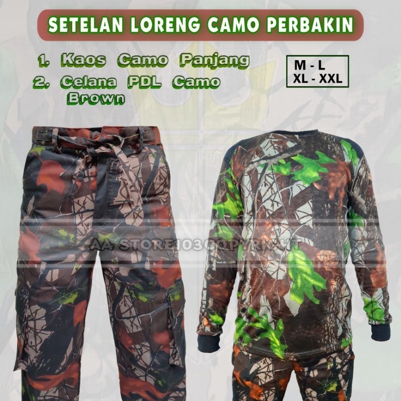 Jual Setelan Kaos Camo Perbakin Lengan Panjang - Setelan Kaos Loreng ... Jual Setelan Kaos Camo Perbakin Lengan Panjang - Setelan Kaos Loreng ...