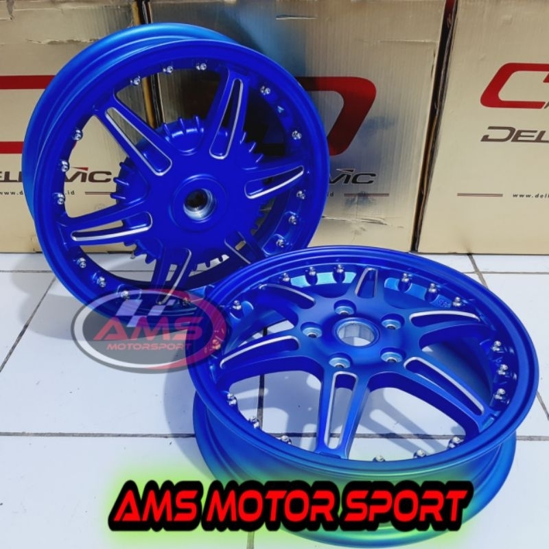 Jual New Velg Delkevic Drag For Motor Vespa Sprint Primavera LX S Ring ...