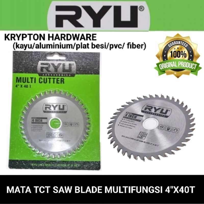 Jual Ryu by tekiro mata tct Saw Blade circular Saw multicutter 4"x40T ...
