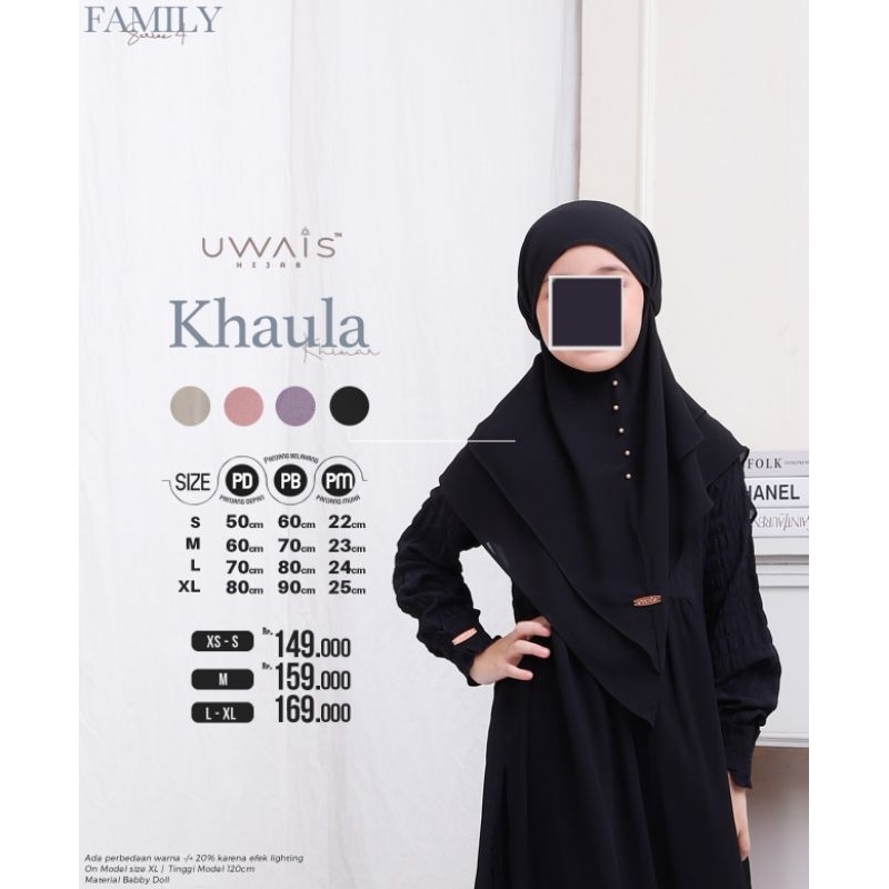 Jual khaula Khimar Kids By Uwais | Shopee Indonesia
