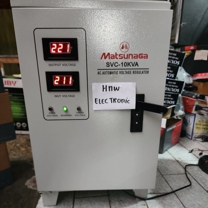 Jual stavol stabilizer 10000 watt Matsunaga digital TANPA RODA SVC ...