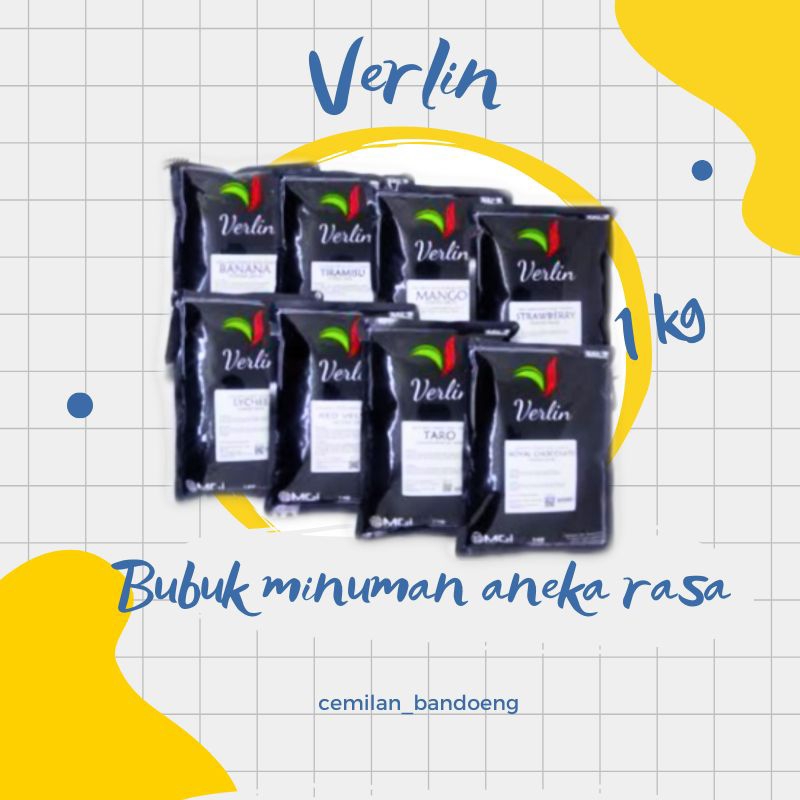Jual VERLIN BUBUK MINUMAN ANEKA RASA KEMASAN 1 KG | Shopee Indonesia