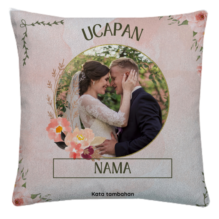 Jual CUSTOM BANTAL FOTO 1sisi 40x40 30x30 WISUDA,BANTAL KADO PERNIKAHAN ...
