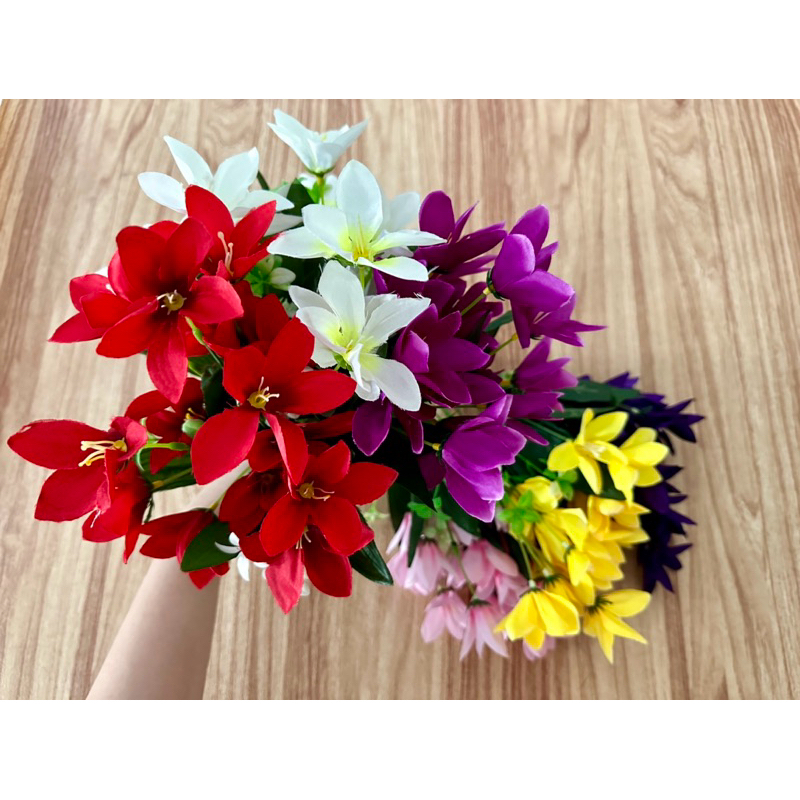 Jual Flowerybee - Bunga Lily Kain Palsu Bunga Hias Sudut Dekorasi Rumah ...