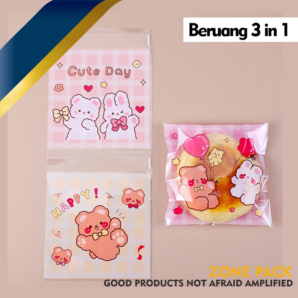 Jual [100 PCS] Plastik Cookies Motif|Plastik Packing Cookies| Plastik ...