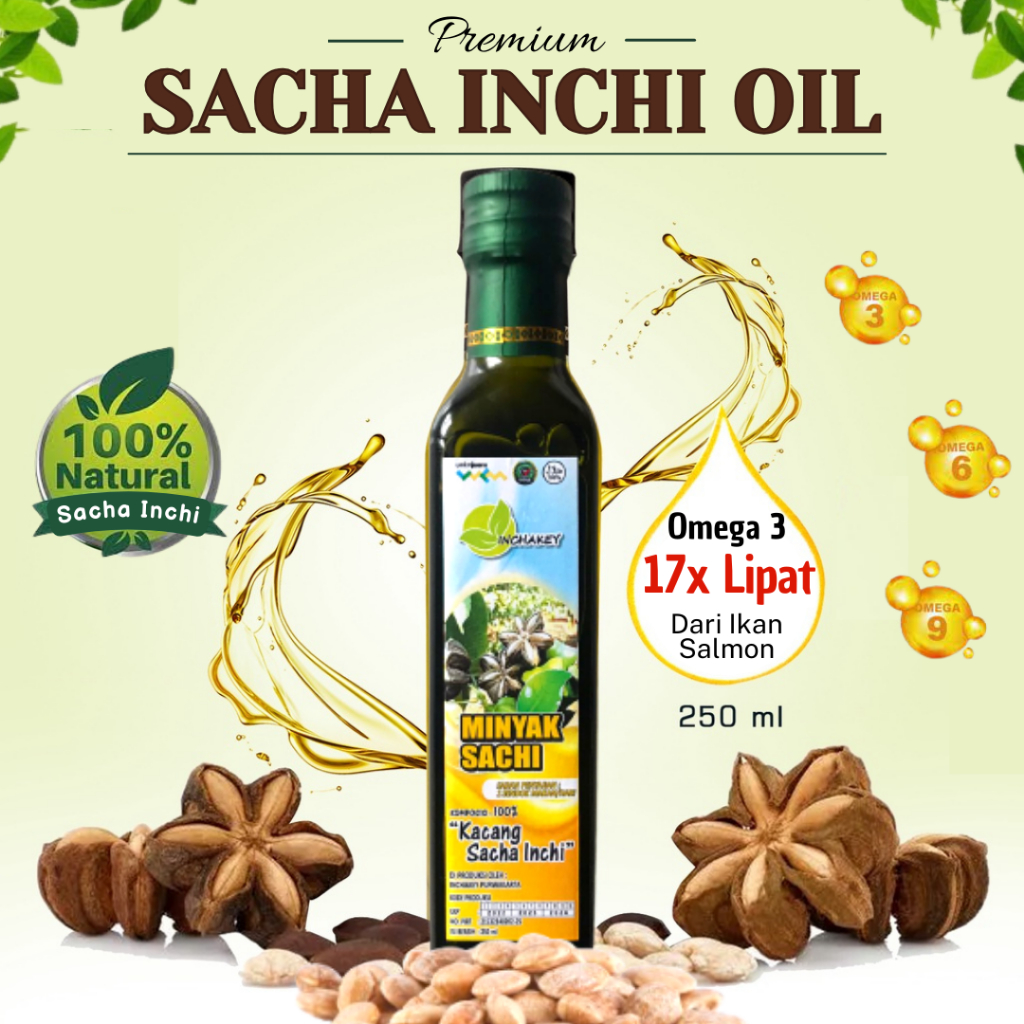 Jual Minyak Sacha Inchi 250ml Minyak Kacang Saca Inci untuk Kesehatan ...