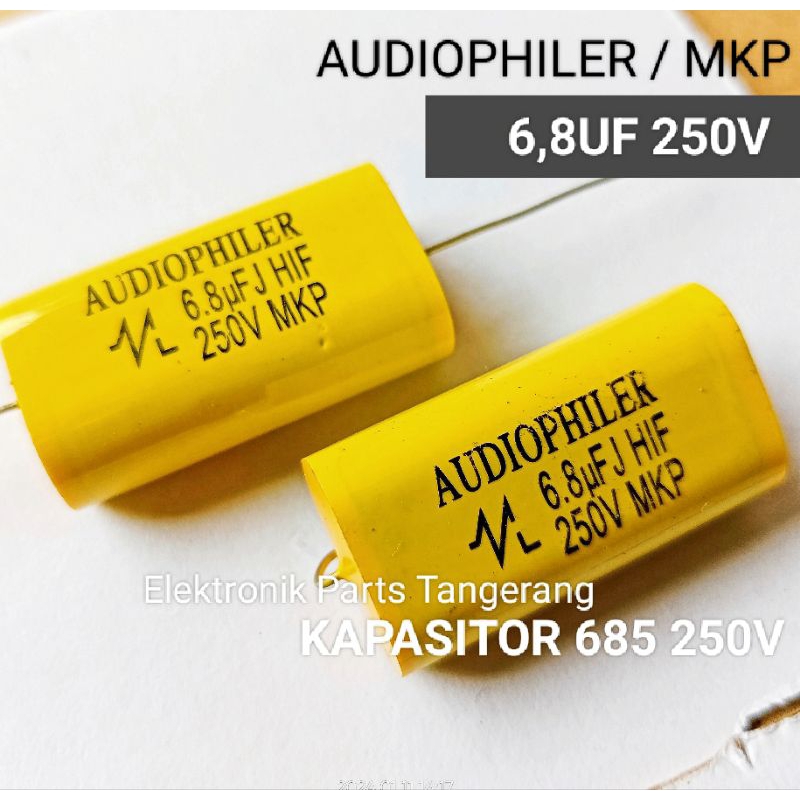 Jual KAPASITOR AUDIOPHILER 6.8UF 250V CAPACITOR AUDIOPHILER 6.8UF 250V MKP AUDIOPHILER 6.8UF ...