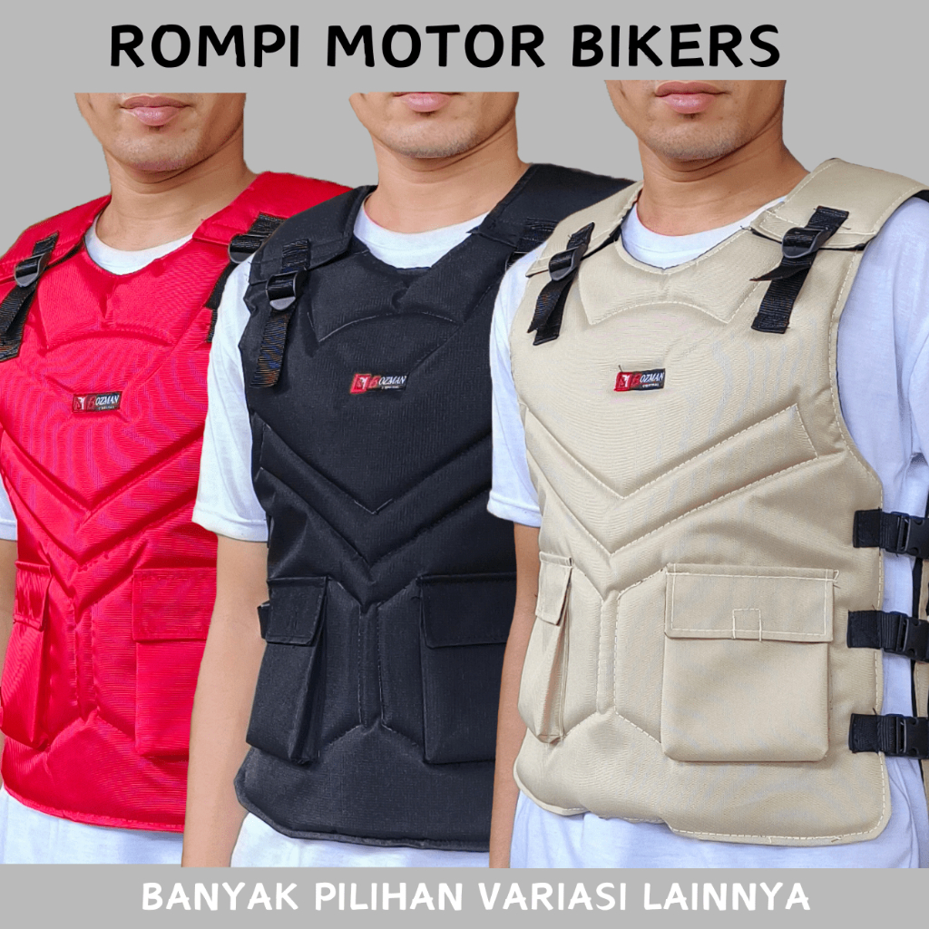 Jual Rompi Motor Keren Cocok Untuk Touring Pelindung Dada Anti Angin ...