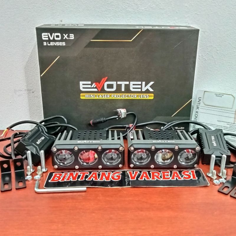 Jual EVOTEK EVO X3 MINI LASER 3 MATA MINI PROJECTOR 3 LENS EVO X.3 | Shopee Indonesia
