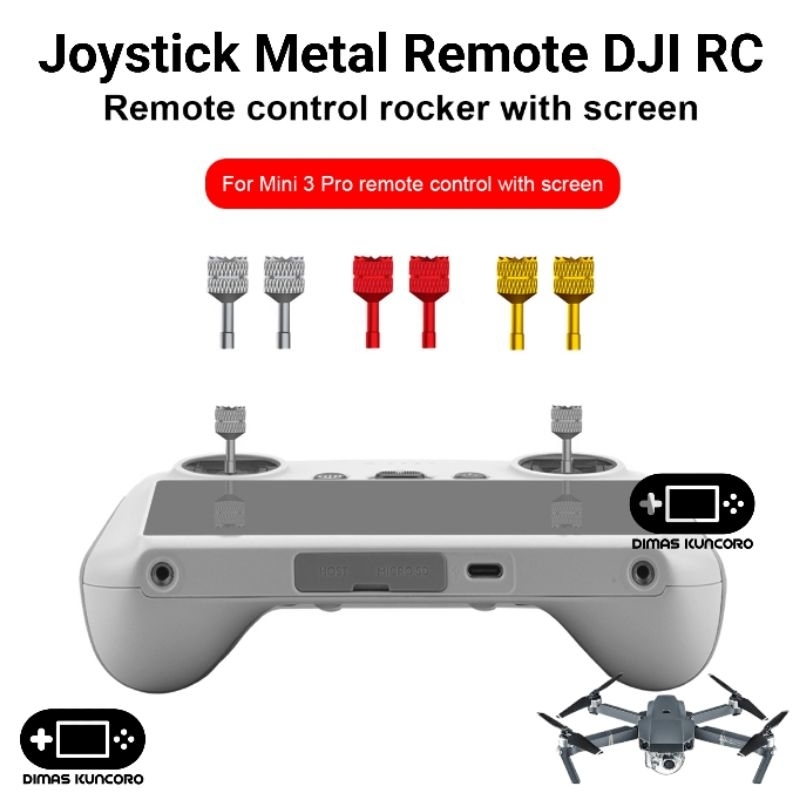 Jual Joystick Metal Remote DJI RC analog joystik 1 2 mini 3 4 pro air ...