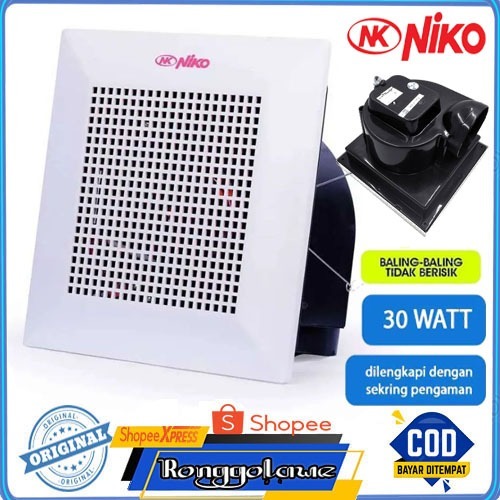 Jual SEKAI MVF-1091 Ceiling Exhaust/Hexos/Heksos Fan Plafon 10" (30 cm Lubang Plafon) Cerobong ...