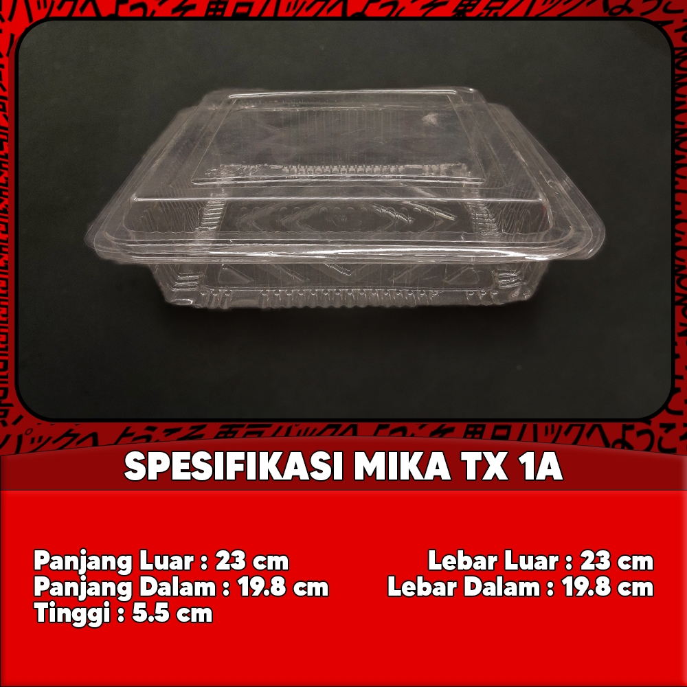 Jual Plastik mika kue semua ukuran / mika kotak makanan besar / Box ...