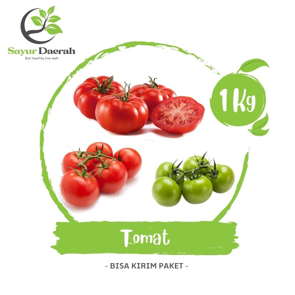 Jual Tomat Beef Merah Hijau Lokal 1 Kg | Sayur Daerah | Shopee Indonesia