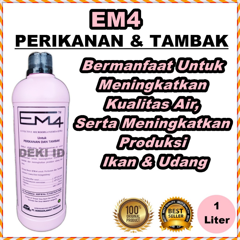 Jual EM4 Pink 1 Liter Perikanan Pupuk Organik Cair Meningkatkan ...