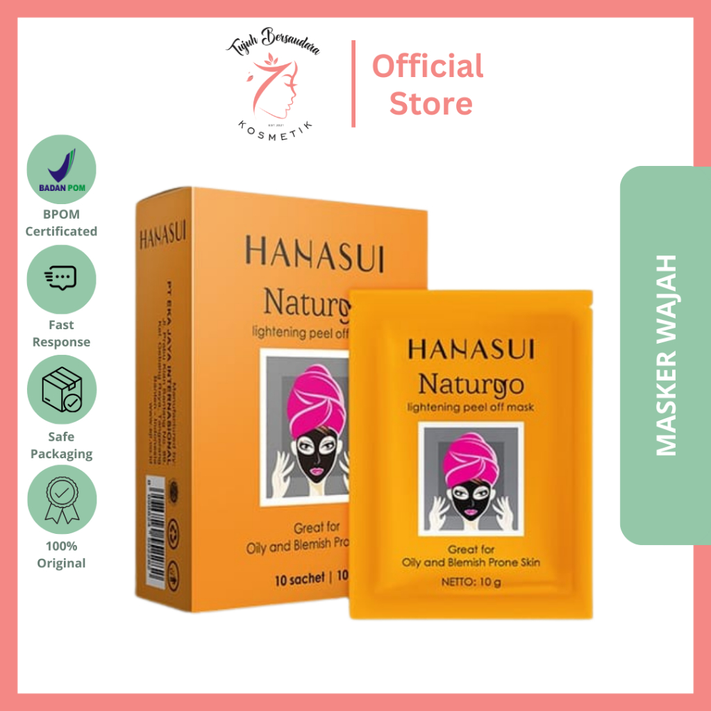 Jual Hanasui Naturgo Peel Off Mask Black | Hanasui Anti-Aging Peel Off ...