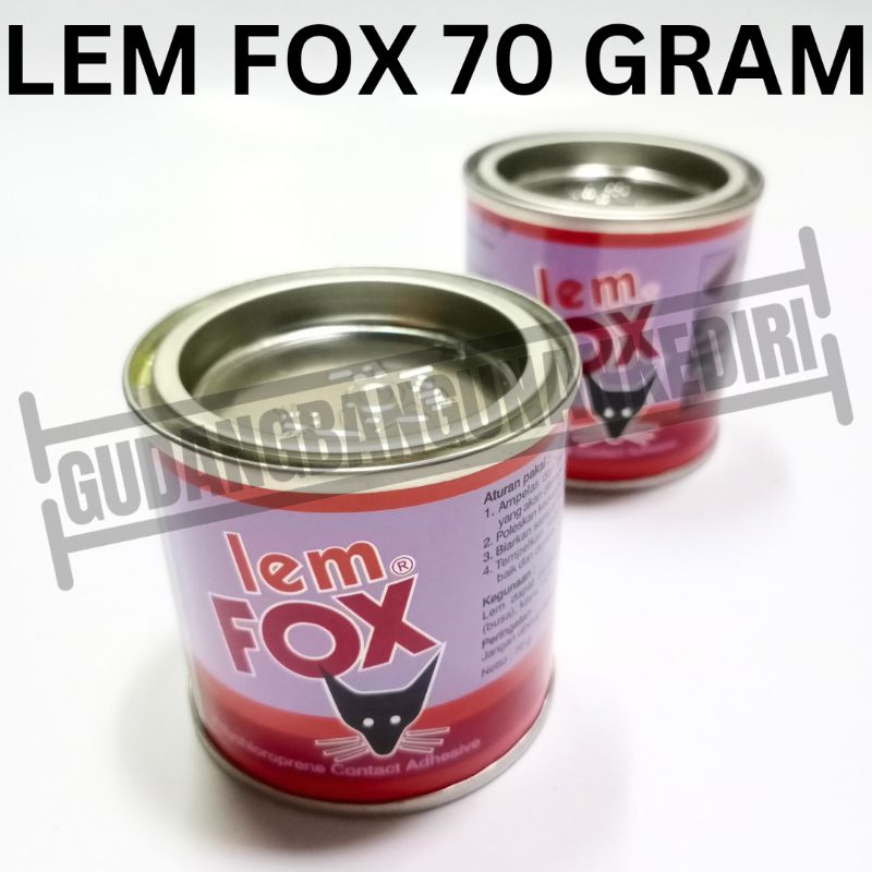 Jual Lem Fox kuning 70 | lem sepatu lem | fox 70gram | lem fox 70gr | Shopee Indonesia