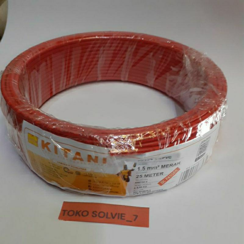Jual KABEL KITANI NYA 1X1,5 FULL 25METER SNI | Shopee Indonesia