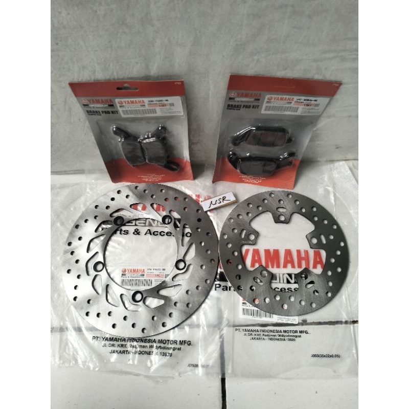 Jual PIRINGAN CAKRAM DEPAN BELAKANG+KAMPAS REM DEPAN BELAKANG YAMAHA MX ...