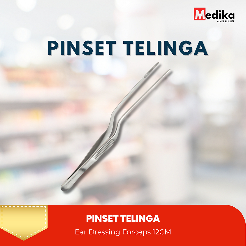 Jual Pinset Telinga 12 cm Bengkok Ear Dressing Forceps 12 cm | Shopee ...