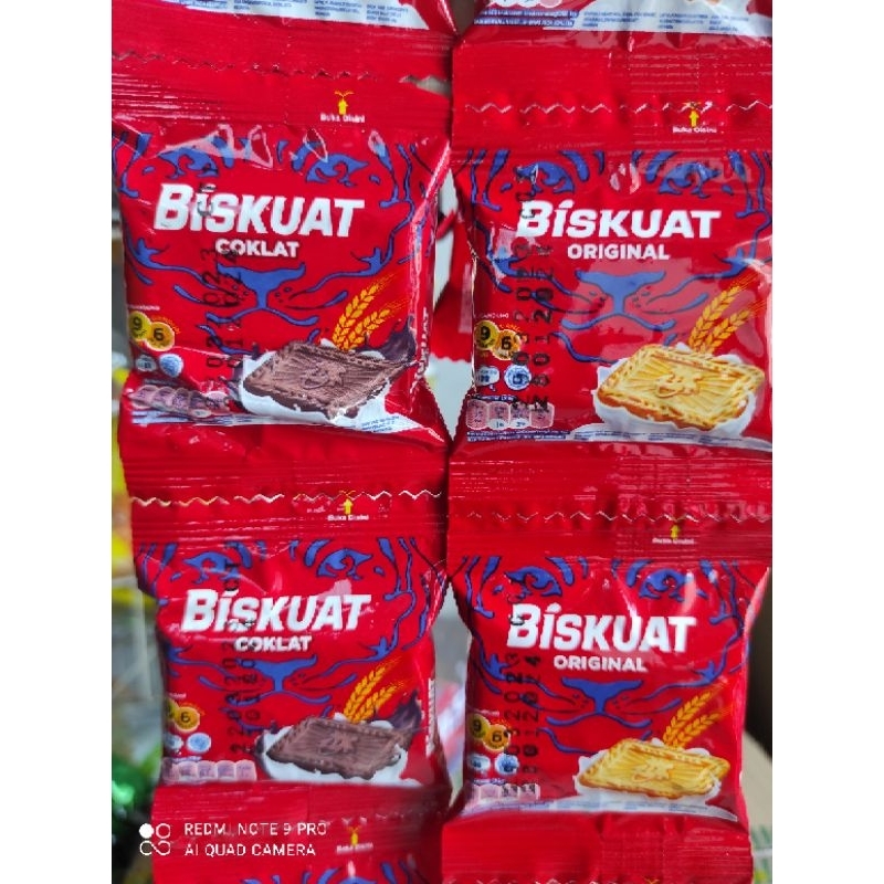 Jual BISKUAT COKLAT ORIGINAL rentengan 10 pcs | Shopee Indonesia