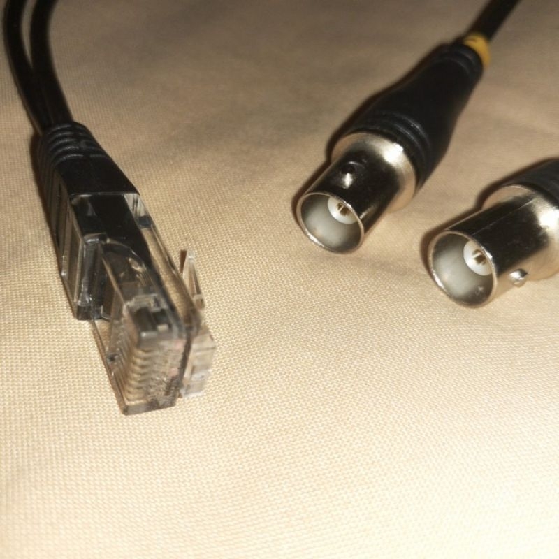 Jual E1 Adapter Cable BNC to RJ45 (Pins 1245) Duplex Rx+Tx 30cm ...