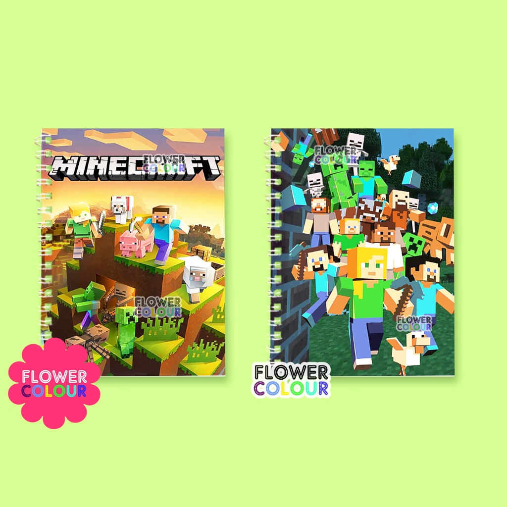 Jual Notebook Ring | Buku Catatan Karakter Minecraft | Notes Minecraft ...