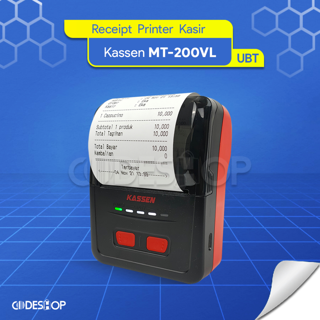 Jual Printer Mobile Kassen MT-200VL Cetak Struk Kasir | Shopee Indonesia