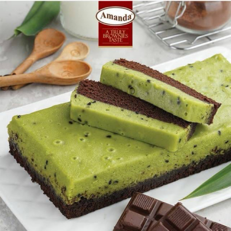 Jual Brownies Kukus Sarikaya Pandan Amanda Original Bandung/ Cemilan ...