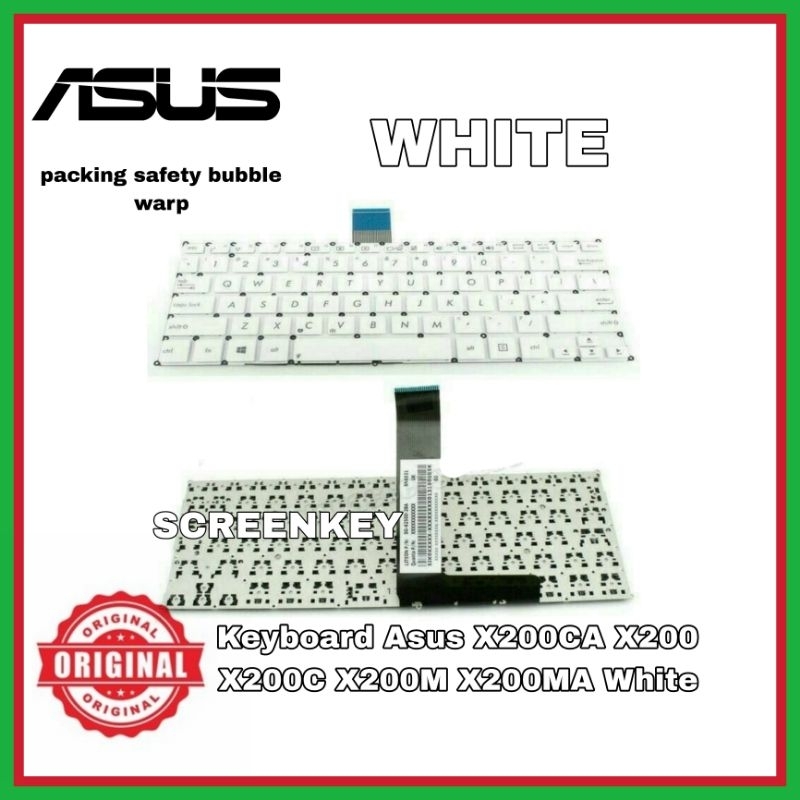 Jual Keyboard Asus X200CA X200 X200C X200M X200MA White | Shopee Indonesia