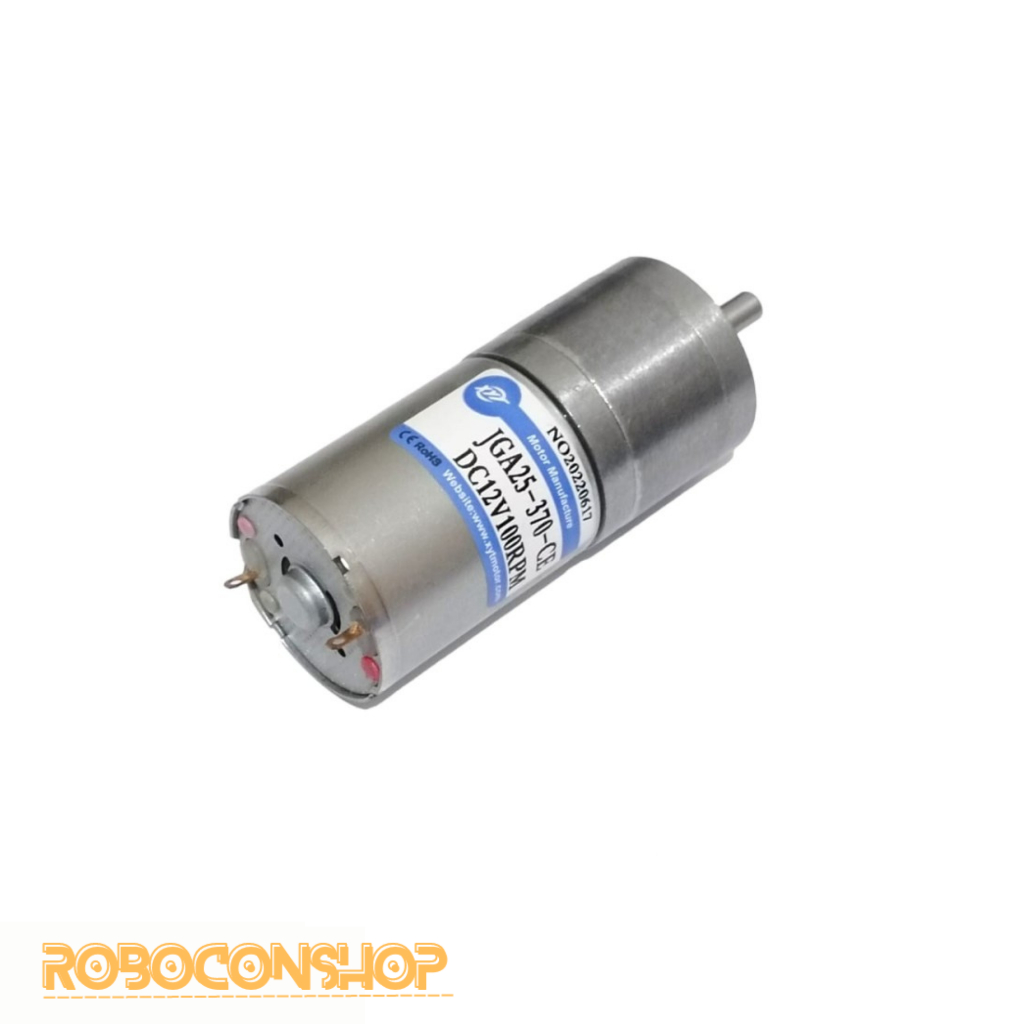 Jual DC Gear Motor 25GA370 12V 100Rpm | Shopee Indonesia