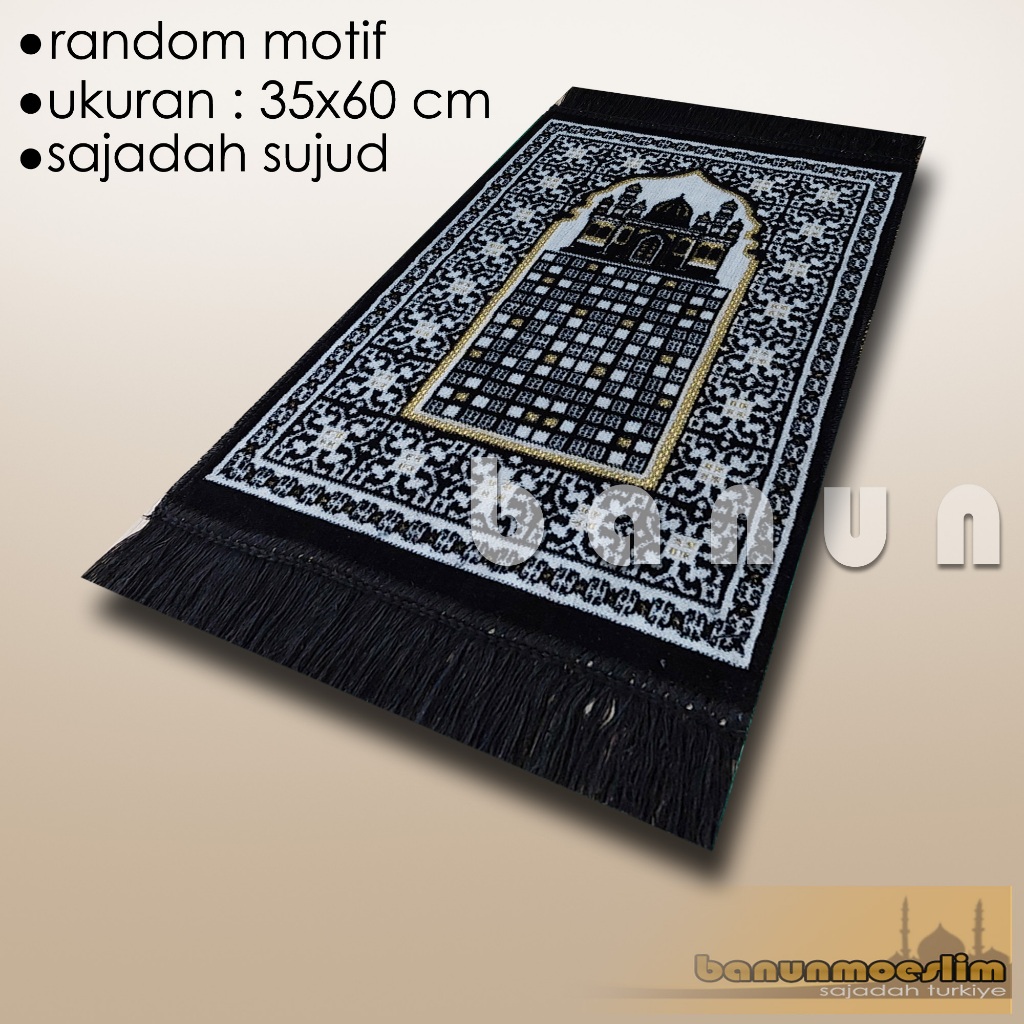 Jual Sajadah Polos Mini Bahan Beludru Sajadah Anak-Anak Ukuran 35x60cm ...