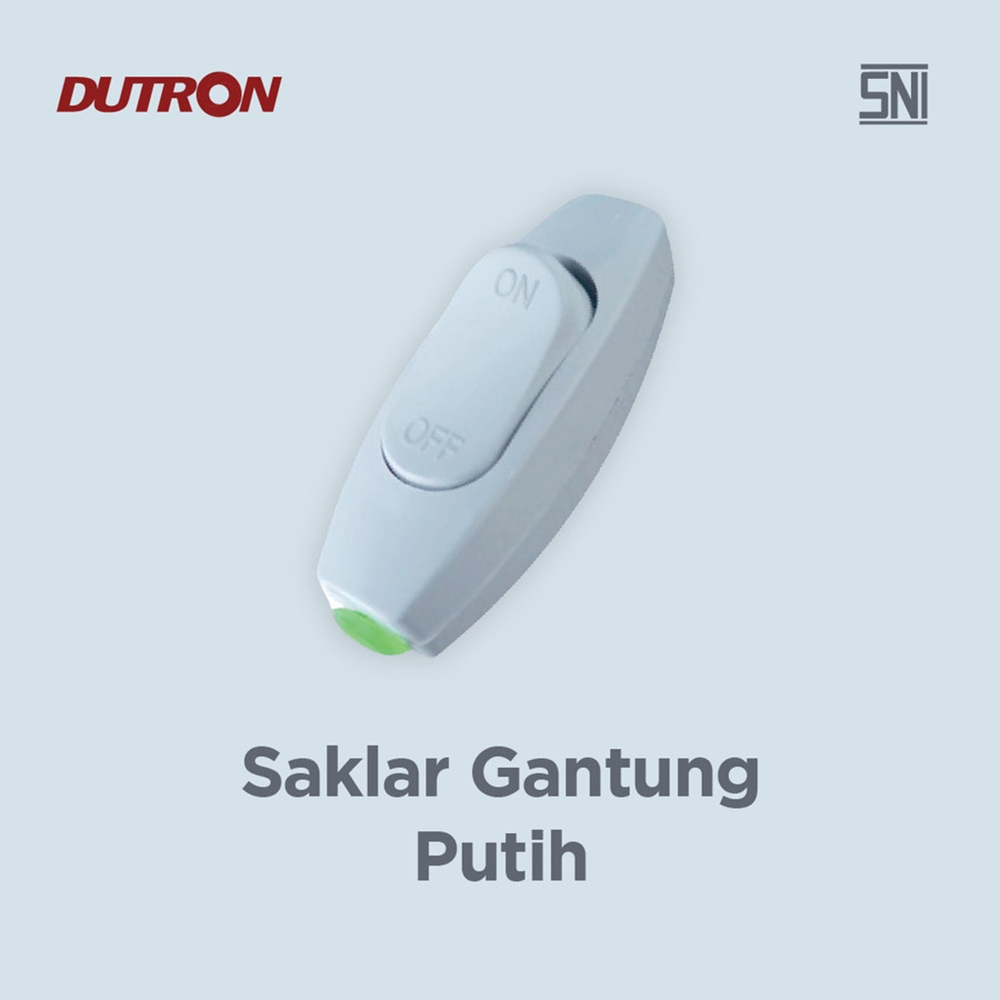 Jual Saklar Gantung On Off DUTRON Sakelar Lampu Gantung Hitam Putih SNI ...
