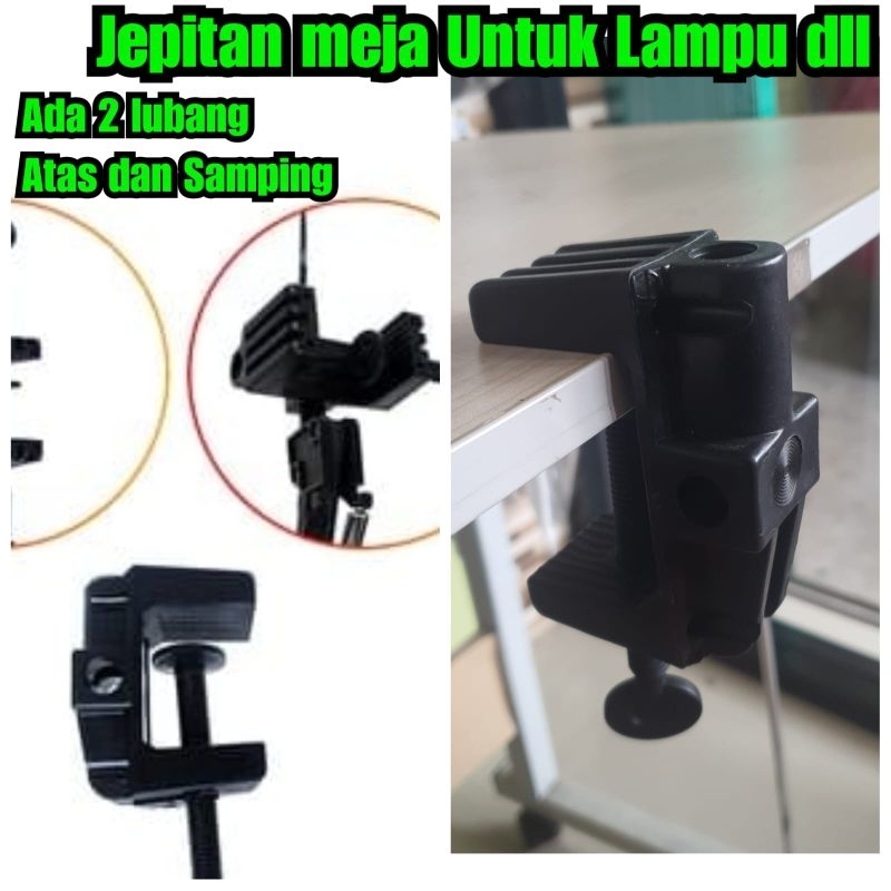 Jual jepitan stand lampu arsitek universal Holder stand meja cagak ...