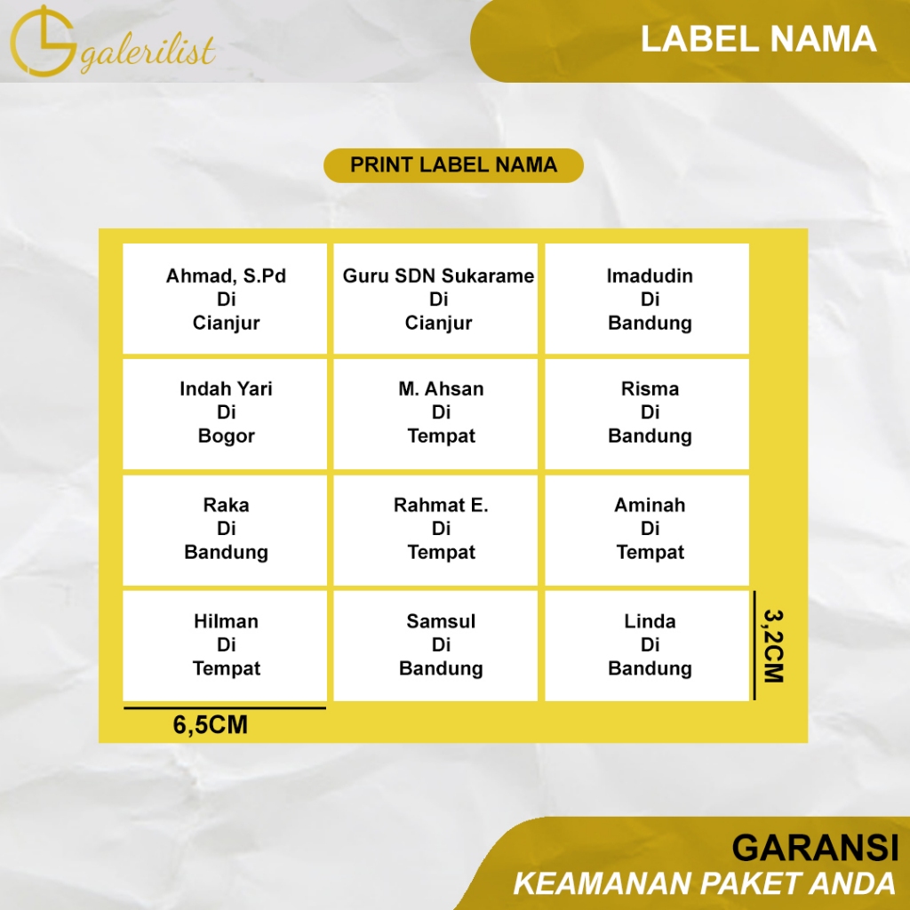 Jual Label/Stiker Nama Custom | Undangan | Shopee Indonesia