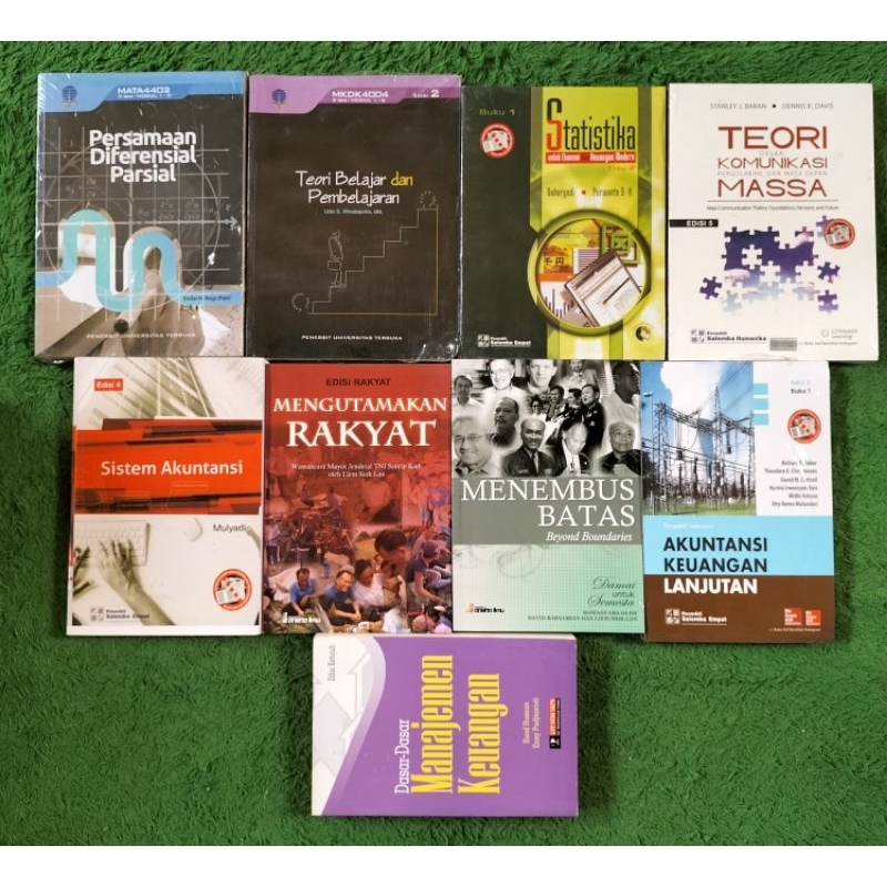 Jual ORIGINAL BUKU PERSAMAAN DIFERENSIAL PARSIAL TEORI BELAJAR DAN PEMBELAJARAN STATISTIKA TEORI ...