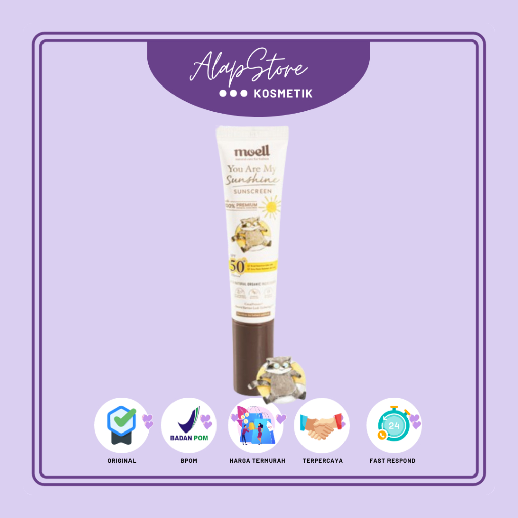 Jual Moell Sunscreen Bayi & Anak SPF 50+ (30gr) | Shopee Indonesia