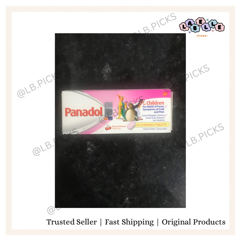 Jual Panadol Chewable Malaysia for Children 1 strip 12 Tablets | Shopee ...