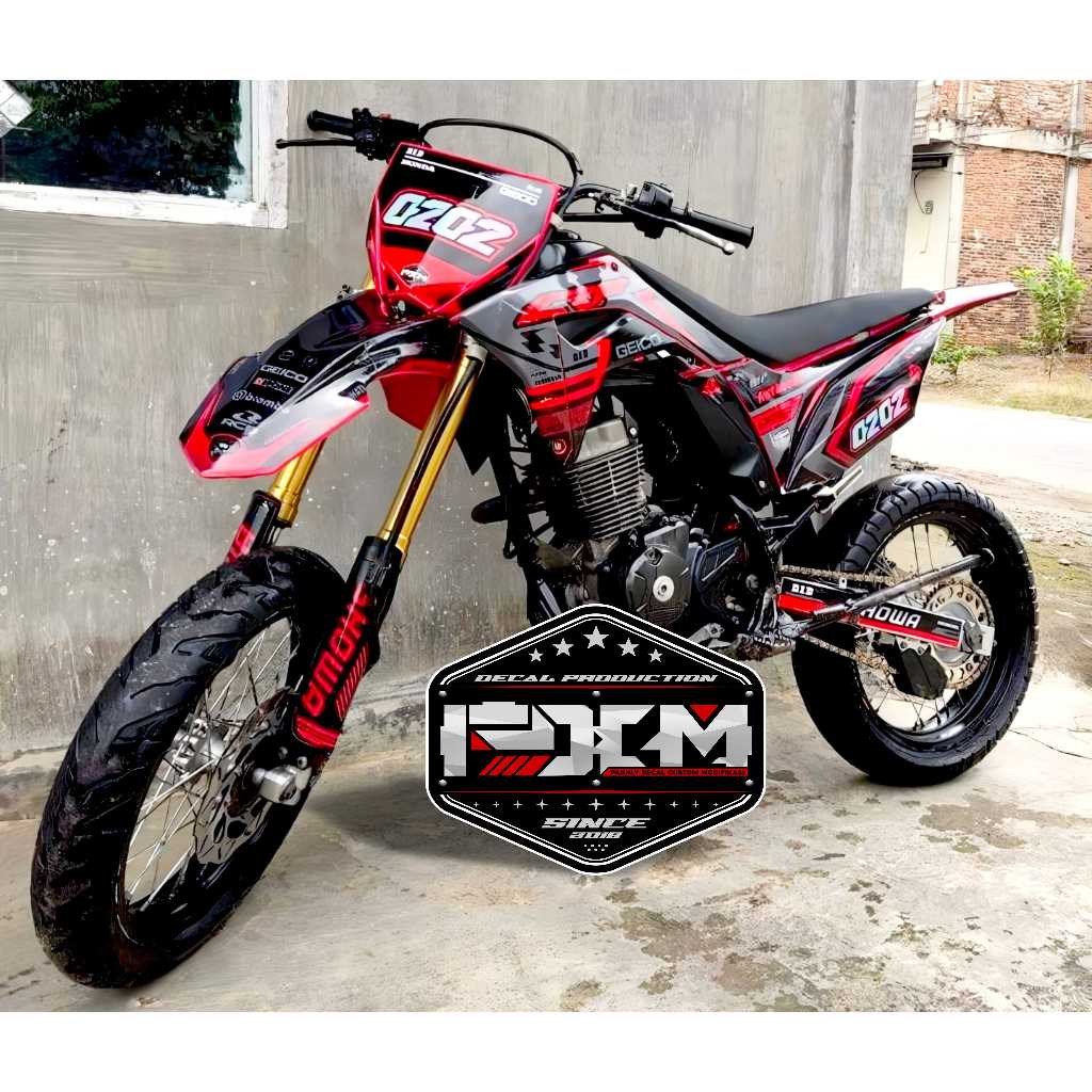 Jual Decal STIKER CRF 150L FULLBODY Biru Hitam, Grey, merah, stabilo ...