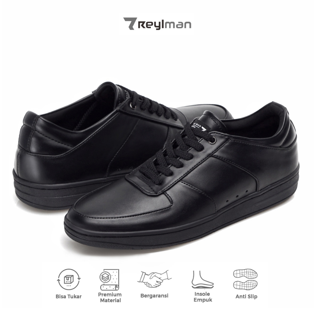 Jual REYL MAN Adaptive Full Black Series Sepatu Casual Pria | Shopee ...